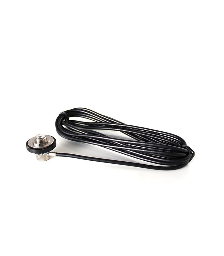 Extension cable RG-58 4 meters + Base threaded with PL female connector