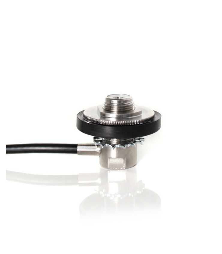 Extension cable RG-58 4 meters + Base threaded with PL female connector